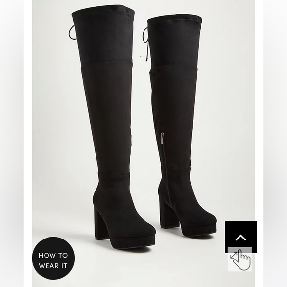torrid | Shoes | Torrid Over The Knee Platform Boot Size 1 Extra Wide Calf Nib | Poshmark